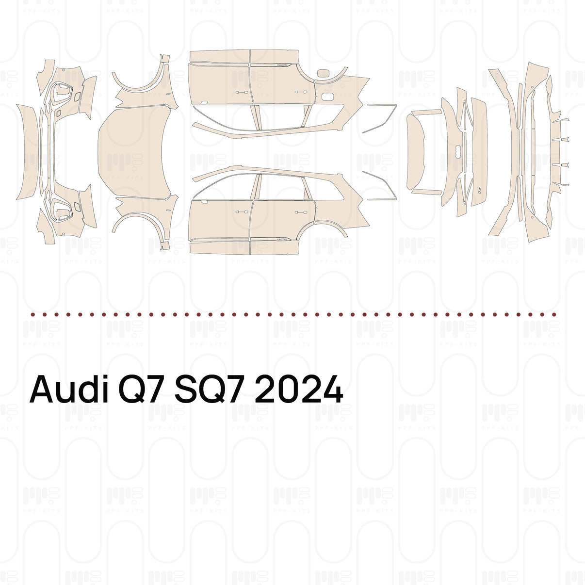 Pre-Cut Paint Protection Film PPF for Audi Q7 SQ7 2024 – PPF-Kits