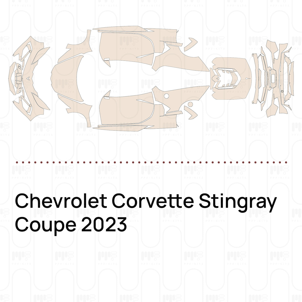 Pre-Cut Paint Protection Film PPF for Chevrolet Corvette Stingray Coupe ...