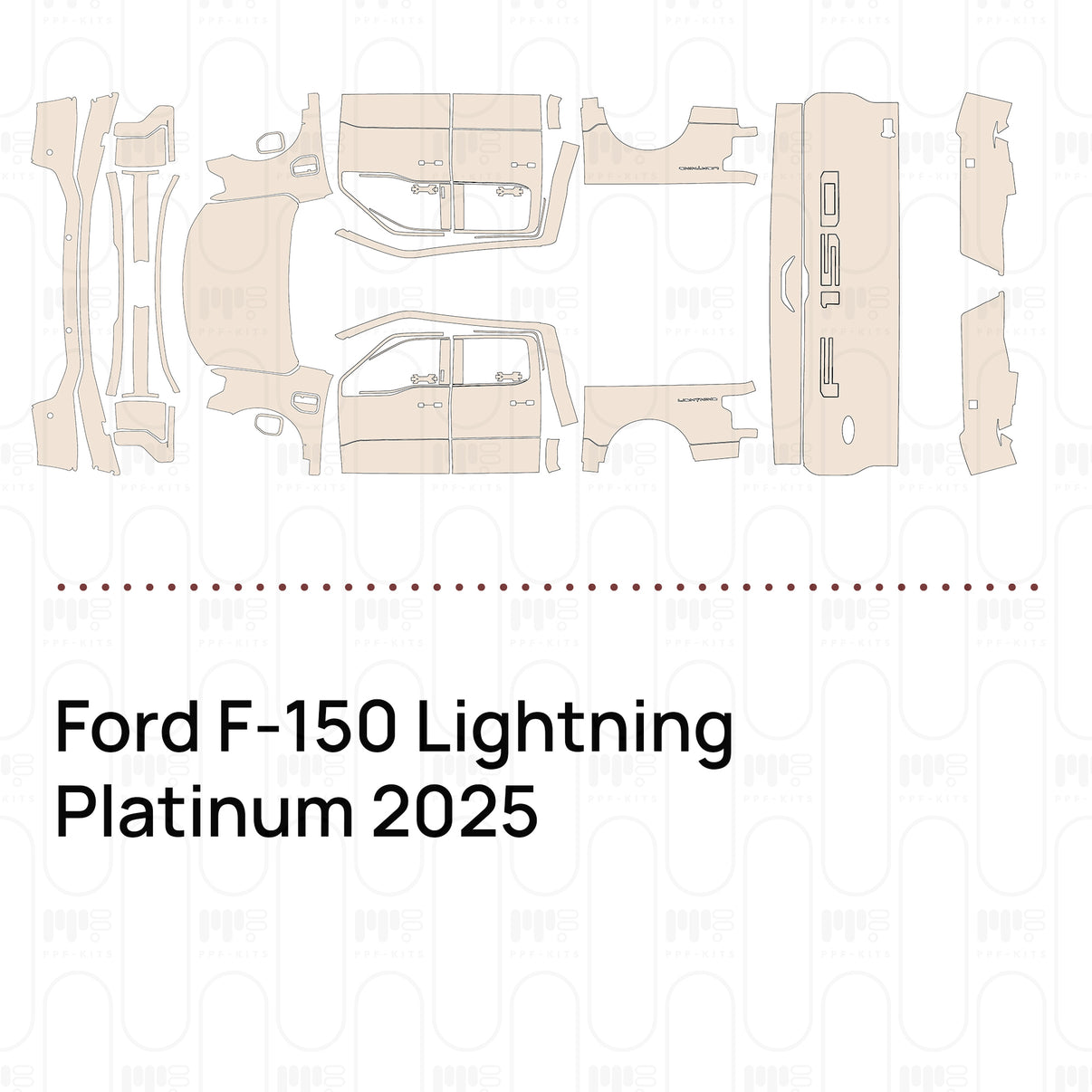 PPF precortado Ford F-150 Lightning Platinum 2025 – PPF-Kits