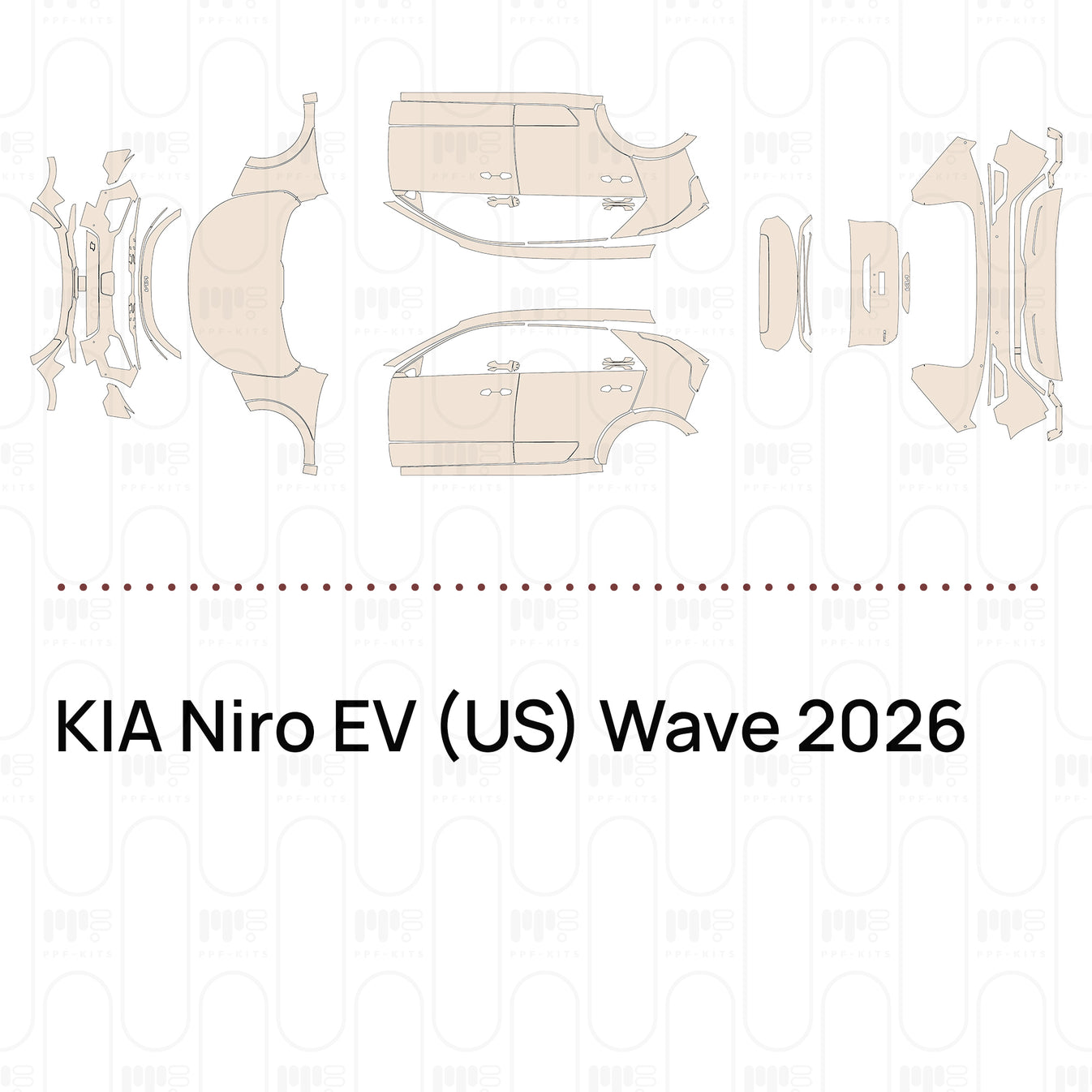 Pre-Cut Paint Protection Film PPF for KIA Niro EV (US) Wave 2026 – PPF-Kits