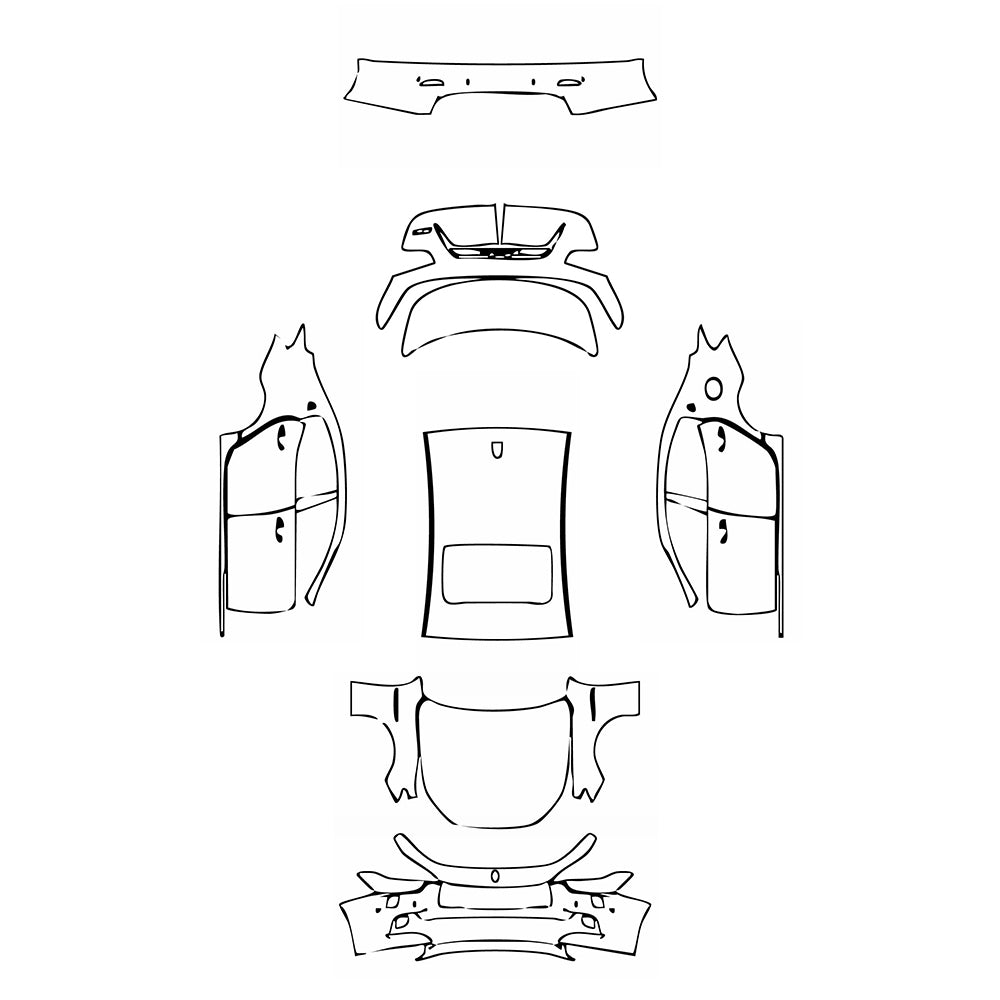 PPF precortado Maserati Ghibli Ghibli S Base 2015 – PPF-Kits