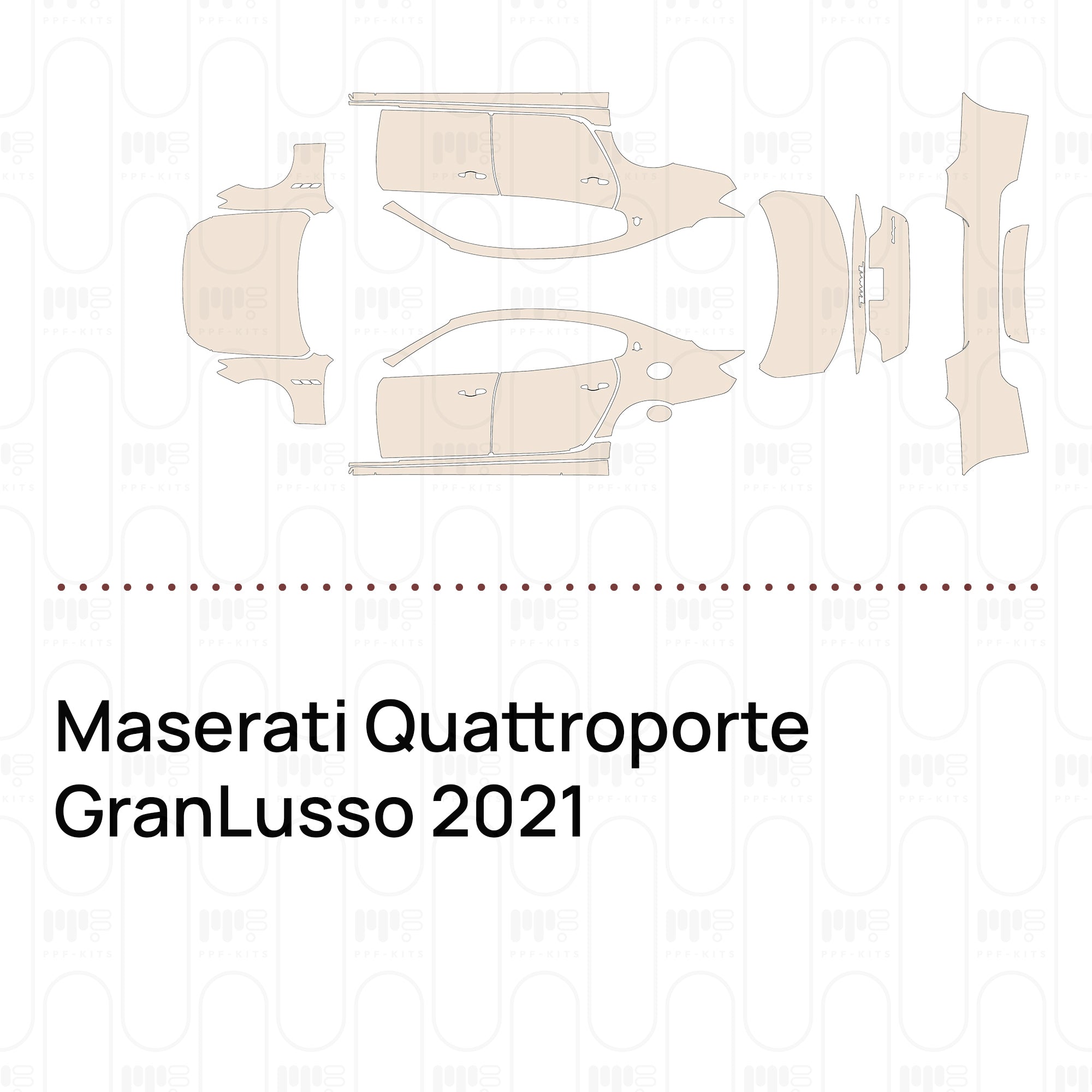 Pre-Cut Paint Protection Film PPF for Maserati Quattroporte ...