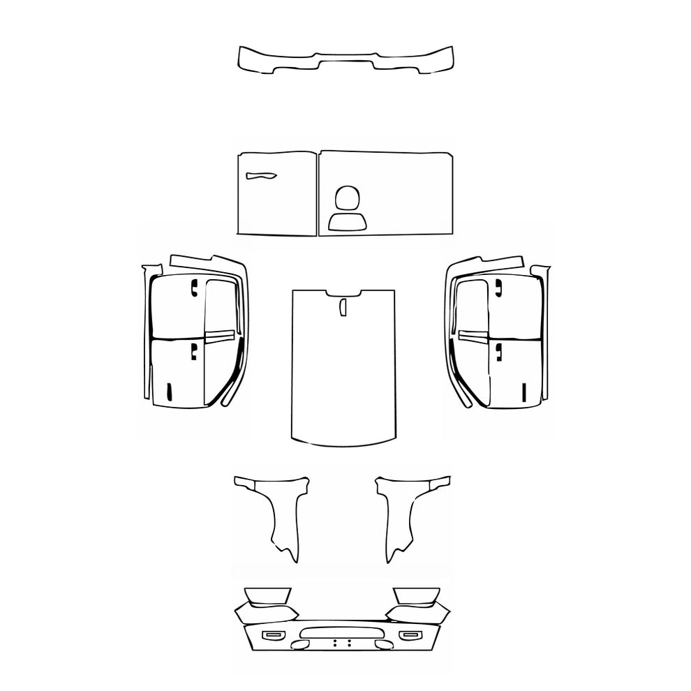 PPF precortado RAM Trucks 1500 Crew Cab Tradesman 2021 – PPF-Kits