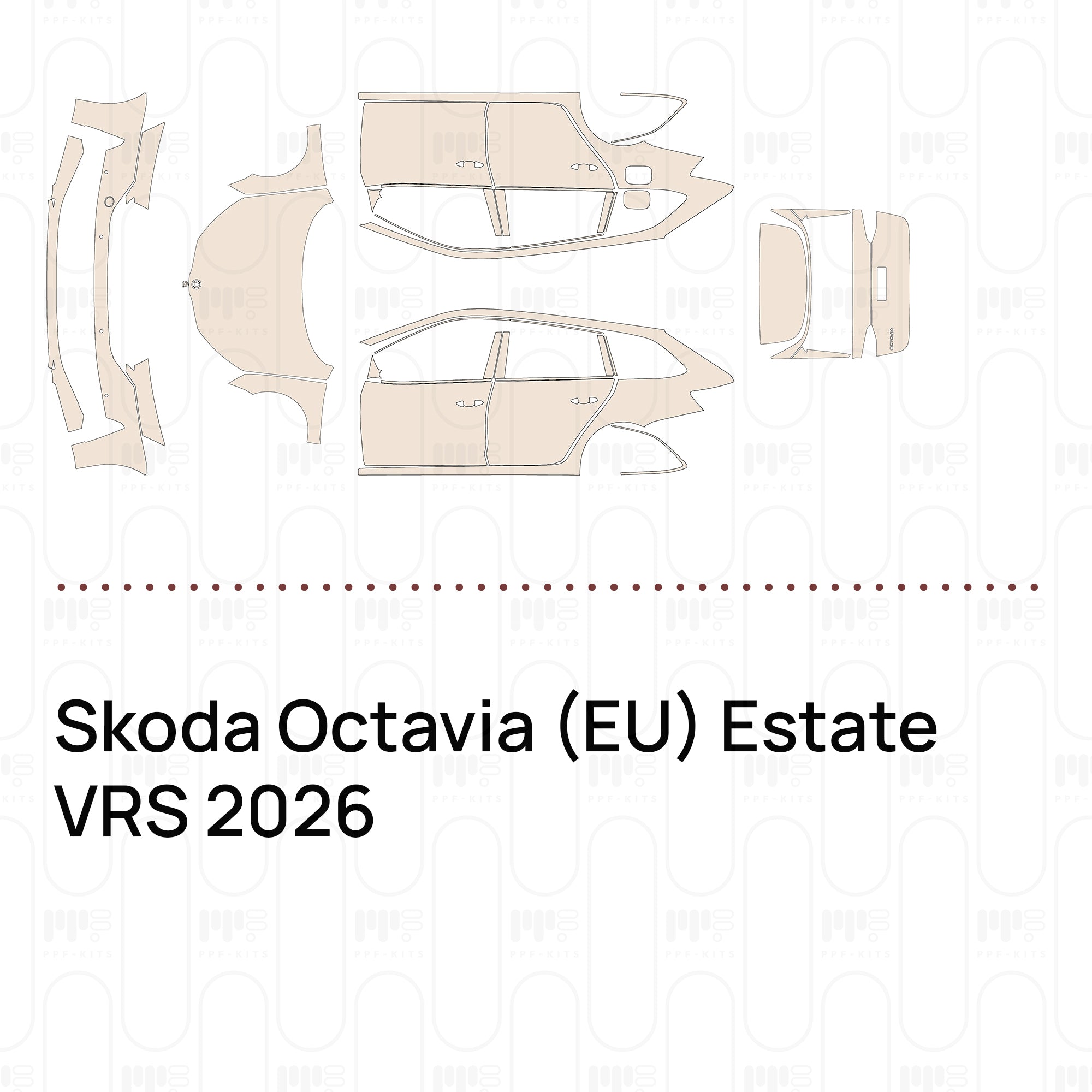 Pre-Cut Paint Protection Film PPF for Skoda Octavia (EU) Estate VRS ...