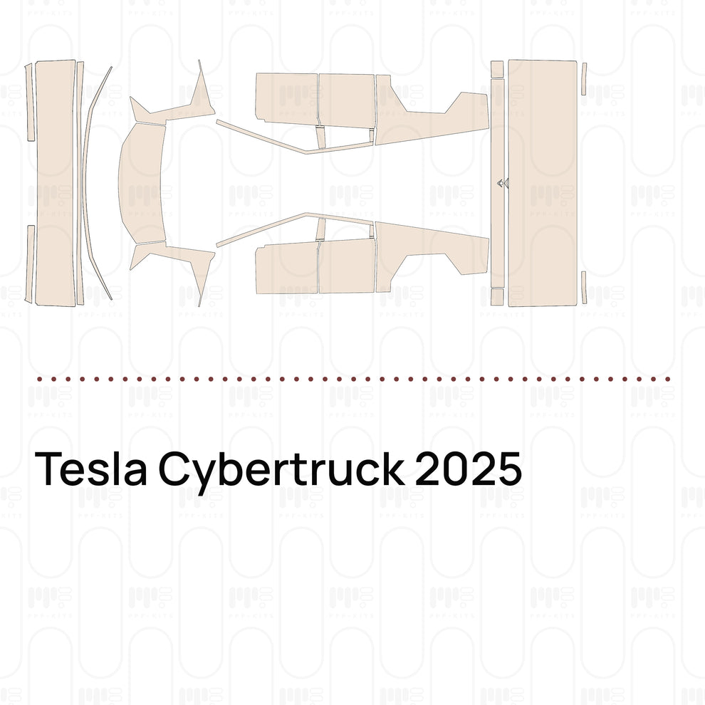 Pre-Cut Paint Protection Film PPF for Tesla Cybertruck 2025 – PPF-Kits