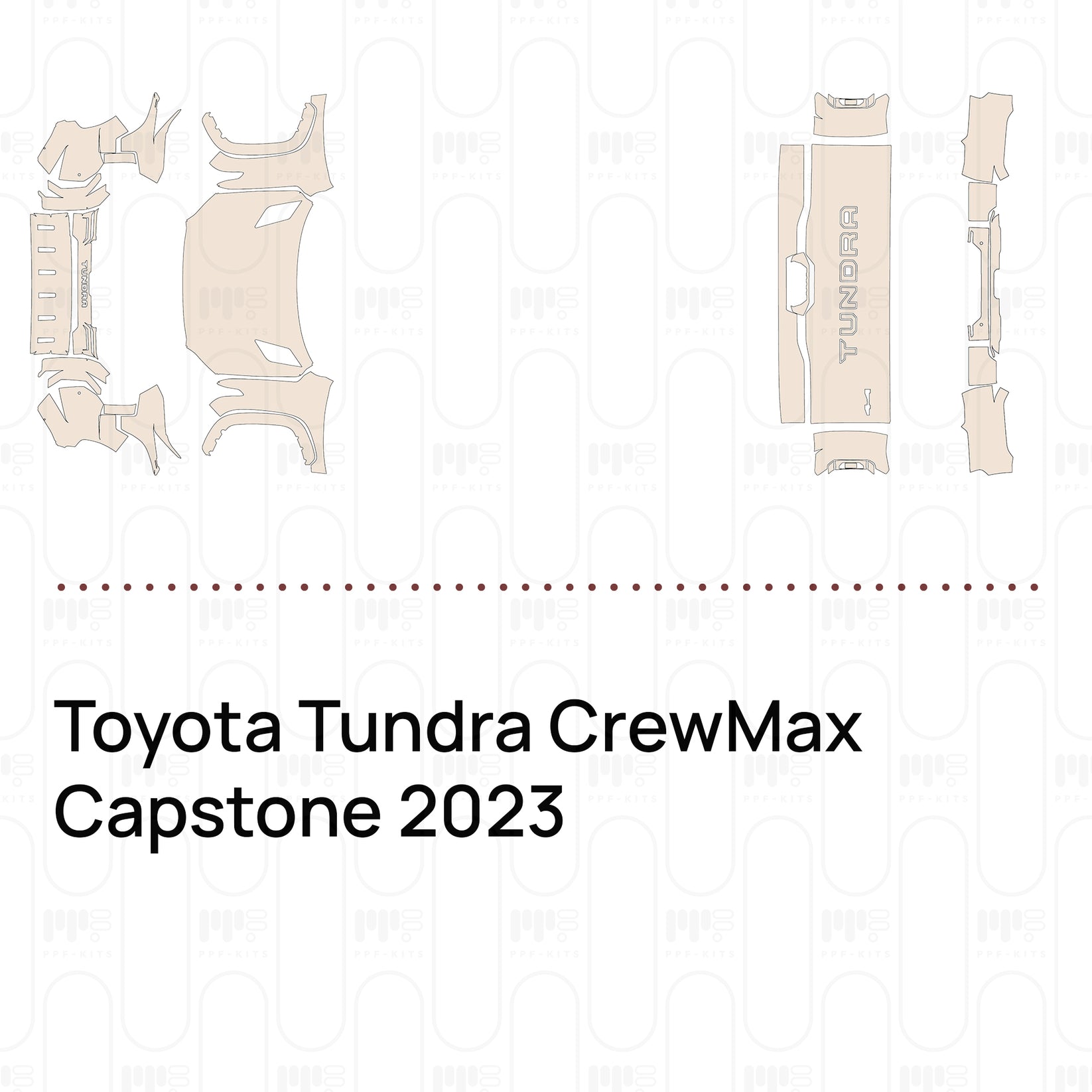 PPF precortado Toyota Tundra CrewMax Capstone 2023 – PPF-Kits
