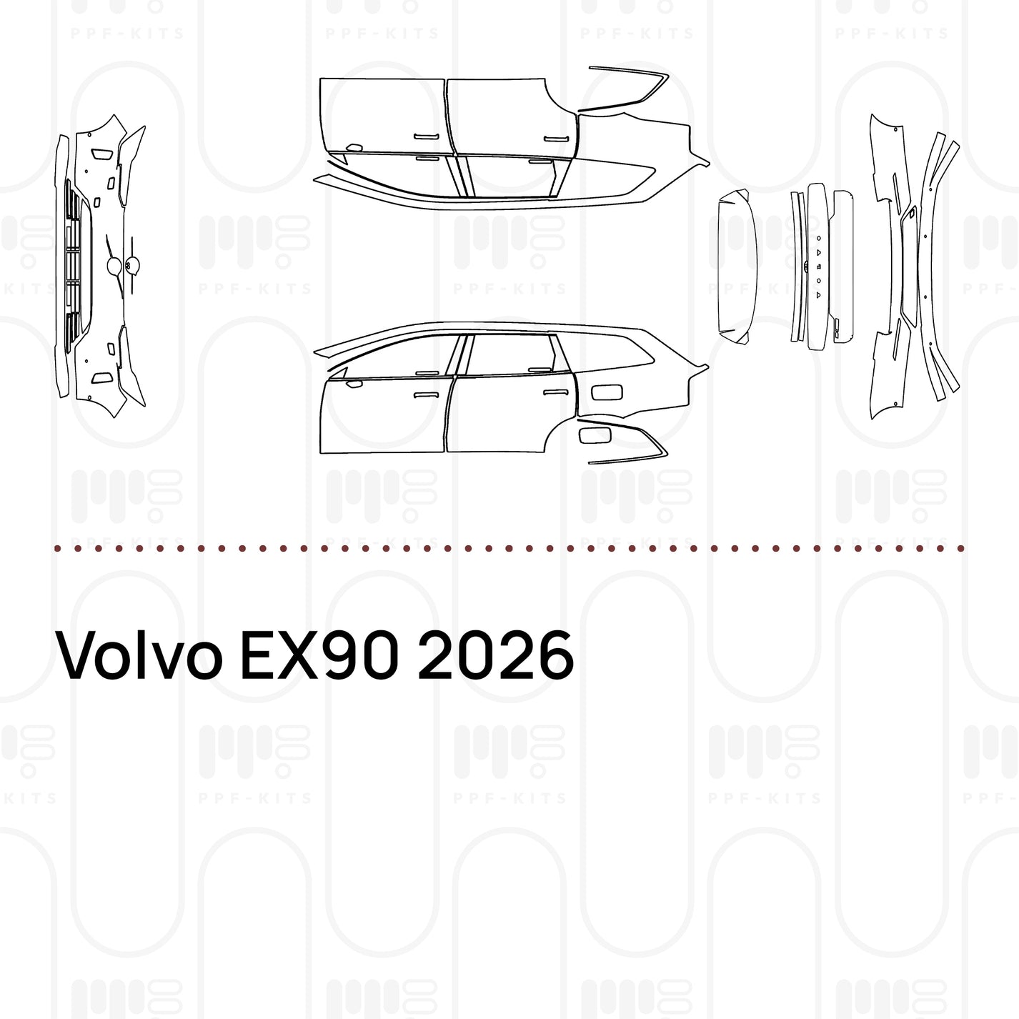 Pre-Cut Paint Protection Film PPF for Volvo EX90 2026 – PPF-Kits
